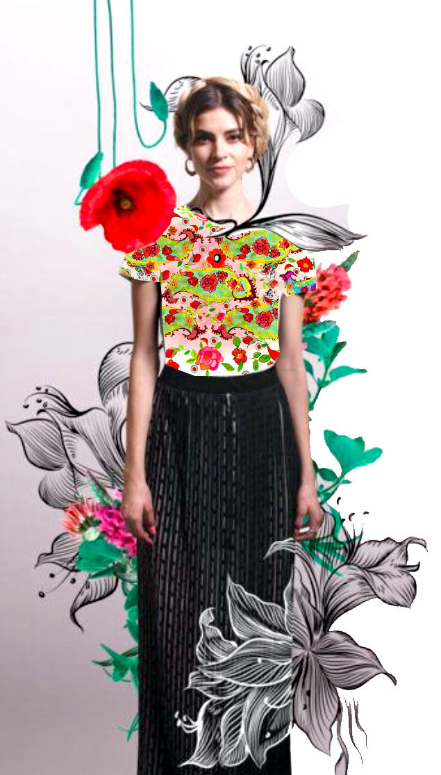 ROSE GARDEN || Original Print – Byheart Design's Pattern Studio